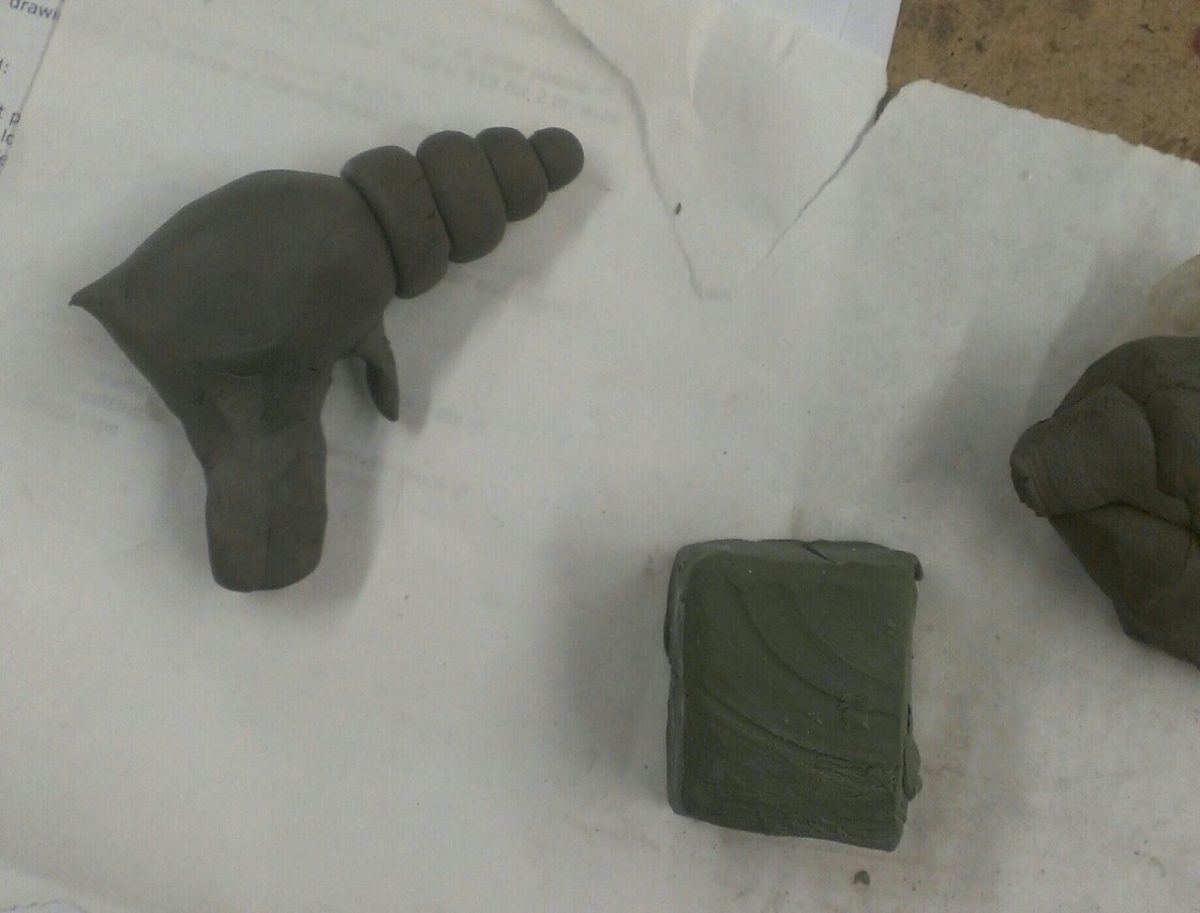 Learning to use different types of clay - Carl Jamilkowski