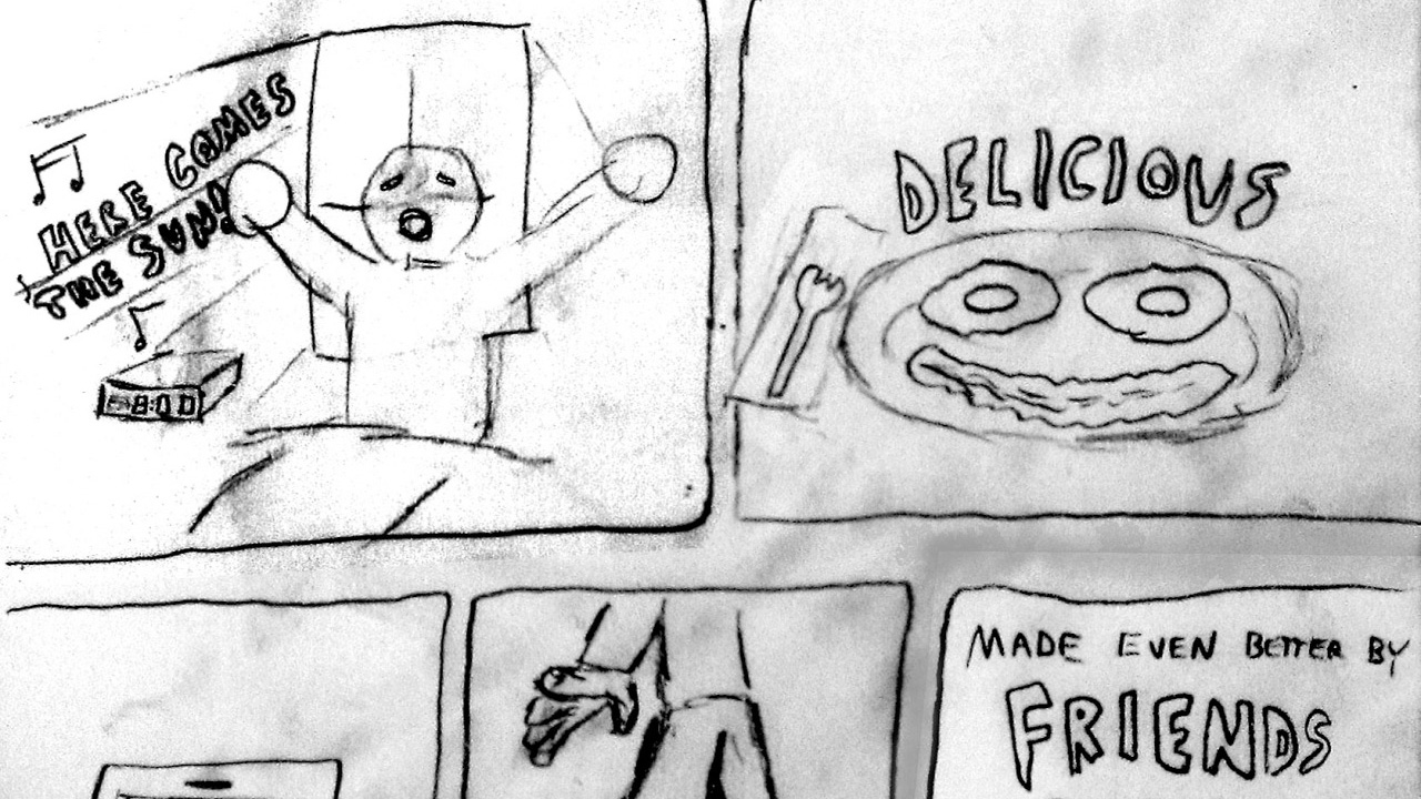 six panel comic whose story is driven by a given emotion - Carl Jamilkowski