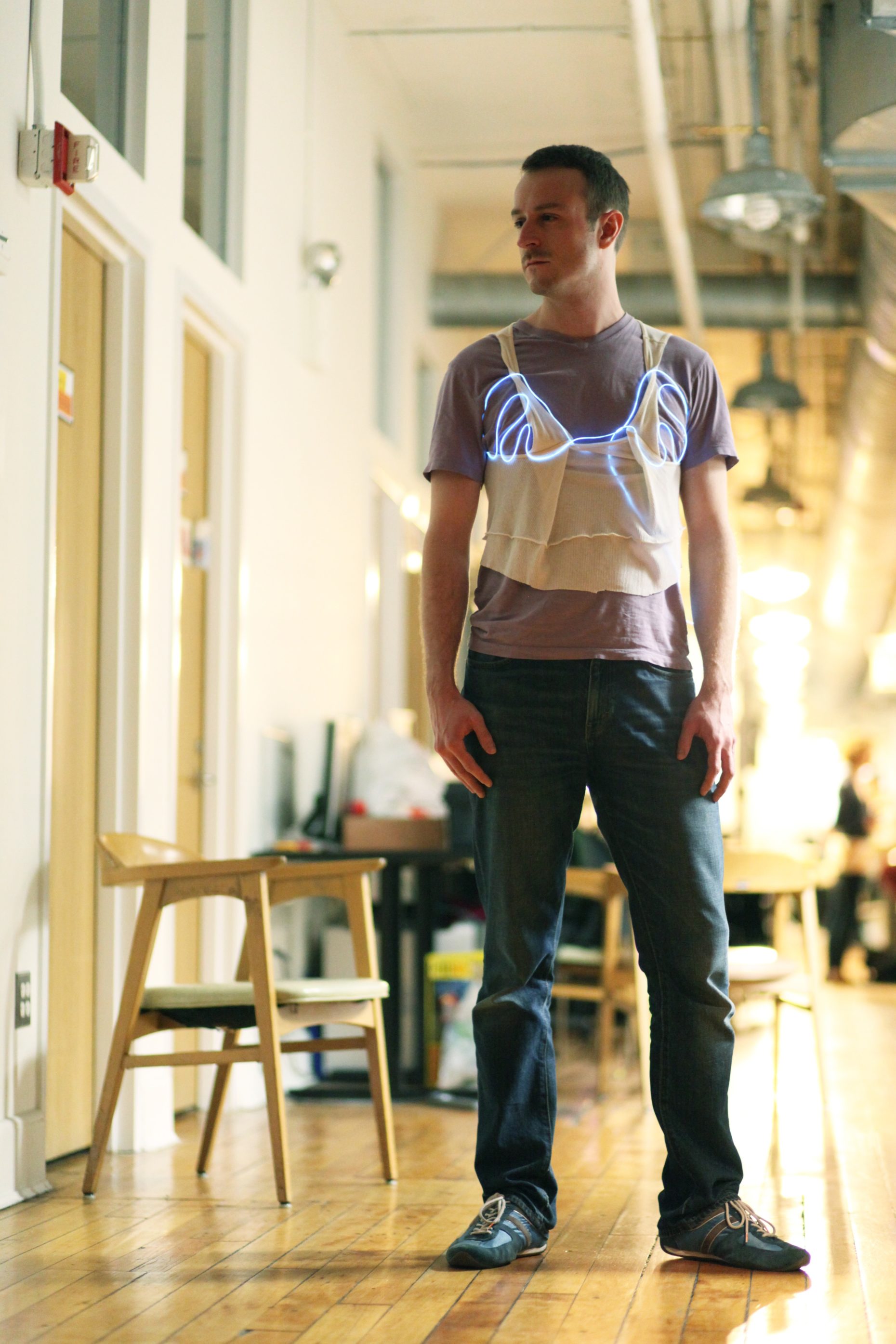 EL Wire Bra for Men - Carl Jamilkowski